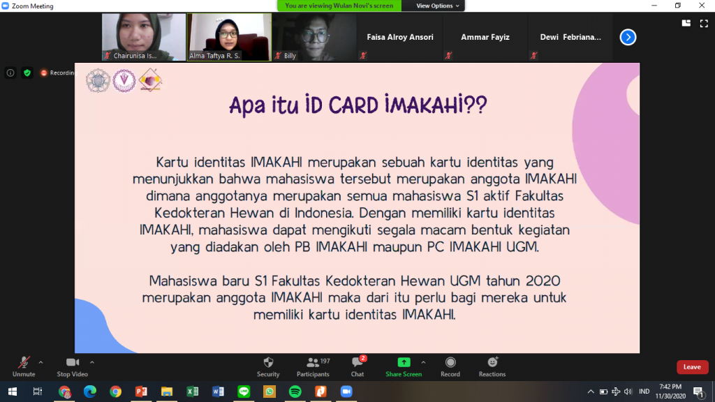 IMAKAHI : Sosialisasi ID CARD – Fakultas Kedokteran Hewan